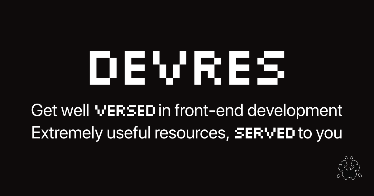 DevRes - Resources for Frontend Developers